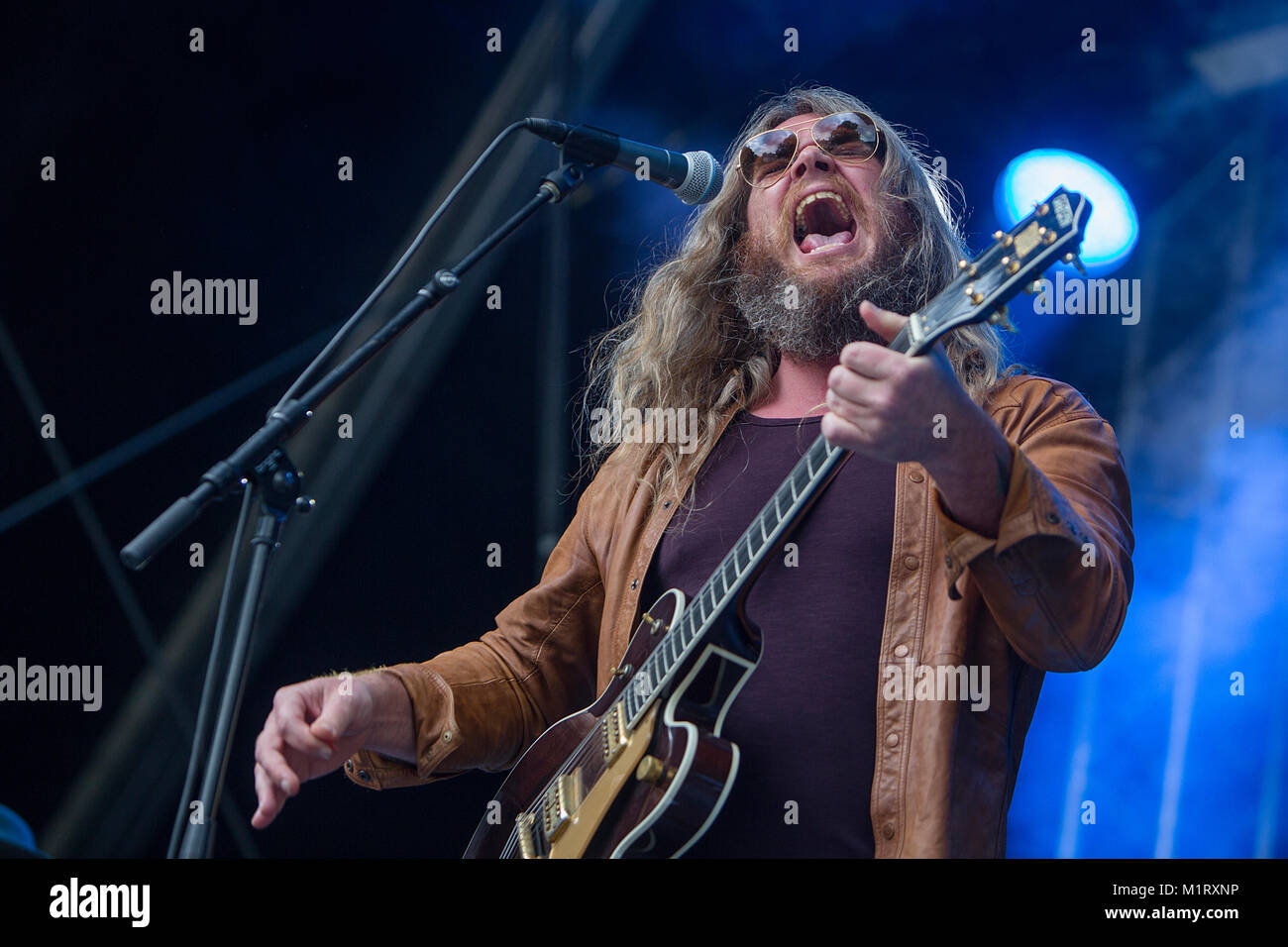The American singer, songwriter and musician Israel Nash performs a ...