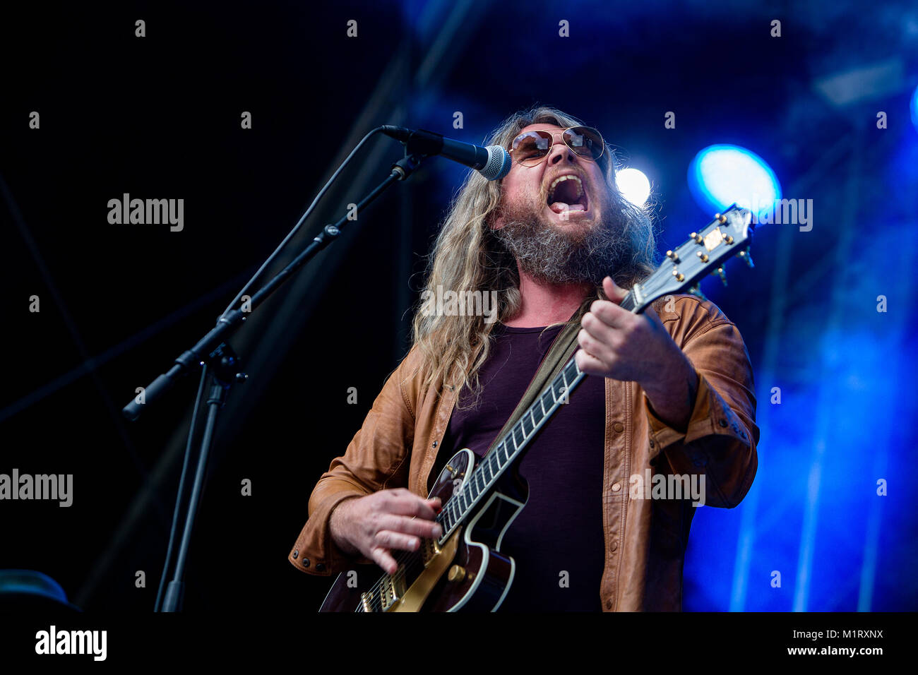 The American singer, songwriter and musician Israel Nash performs a ...