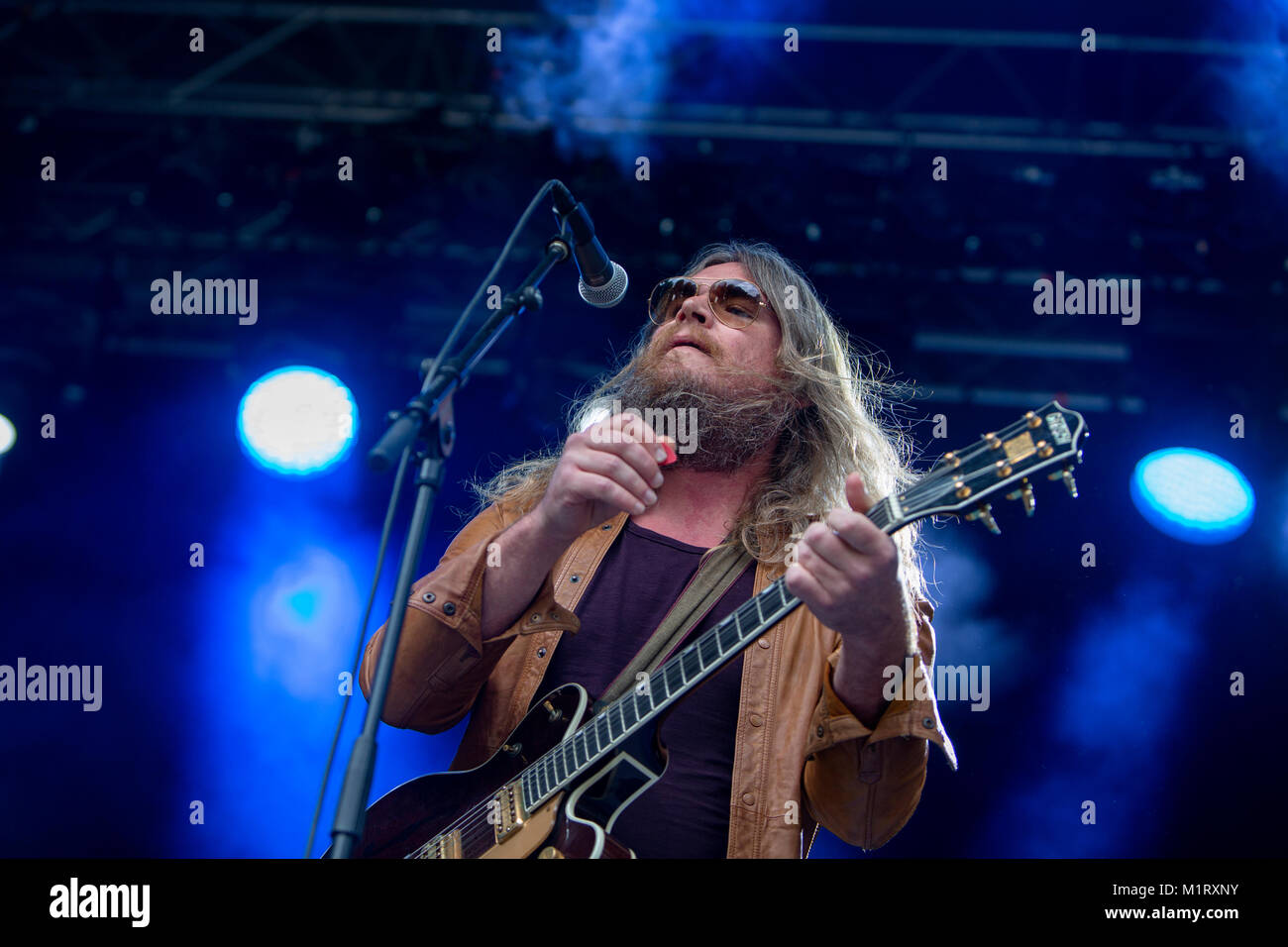 The American singer, songwriter and musician Israel Nash performs a ...