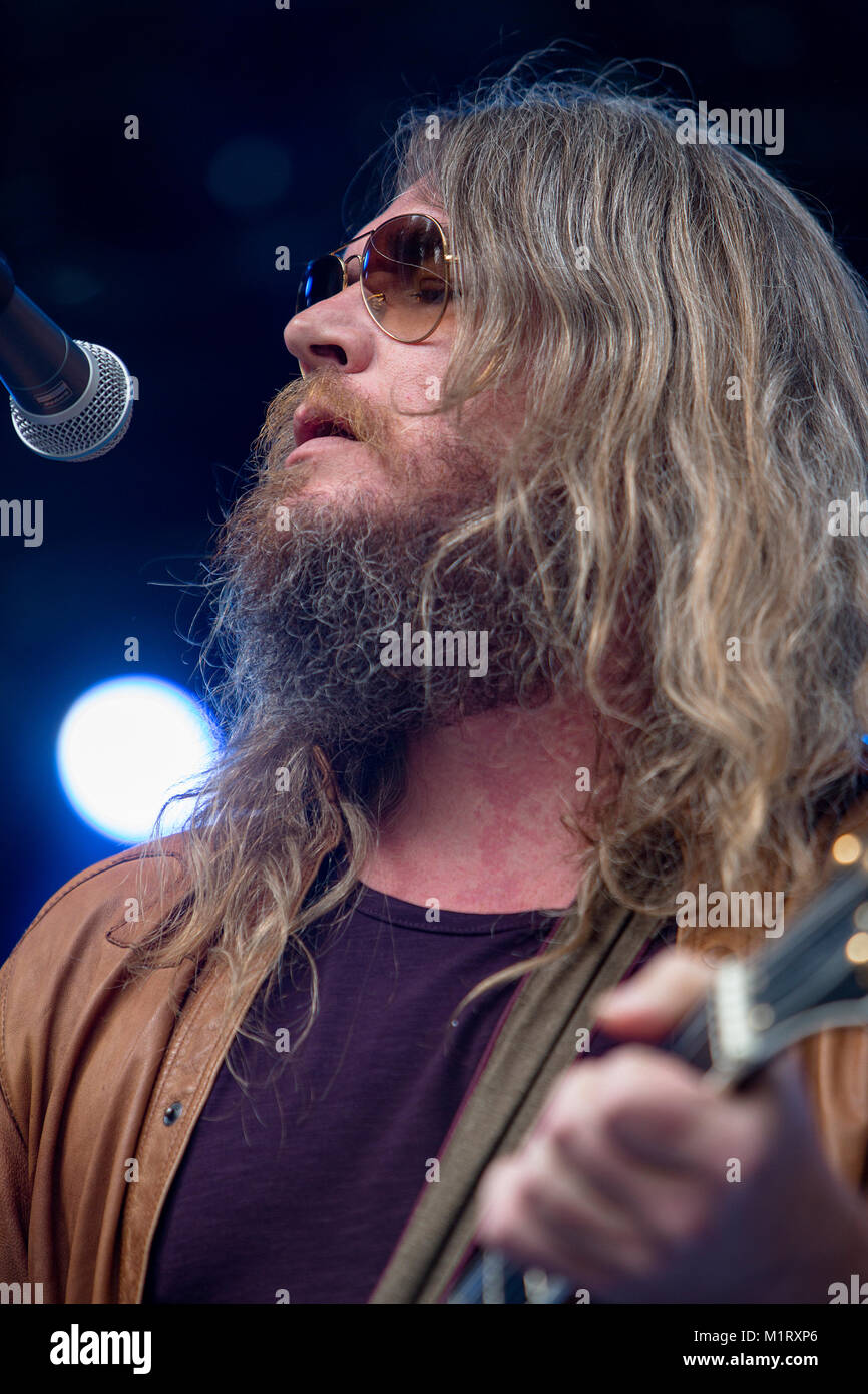 The American singer, songwriter and musician Israel Nash performs a ...