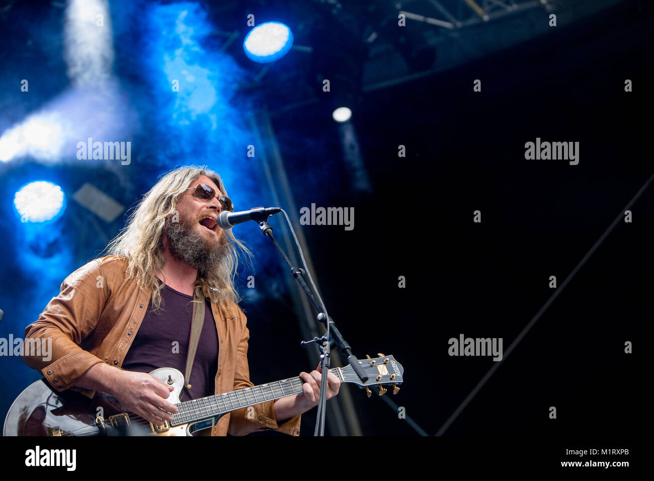 The American singer, songwriter and musician Israel Nash performs a ...
