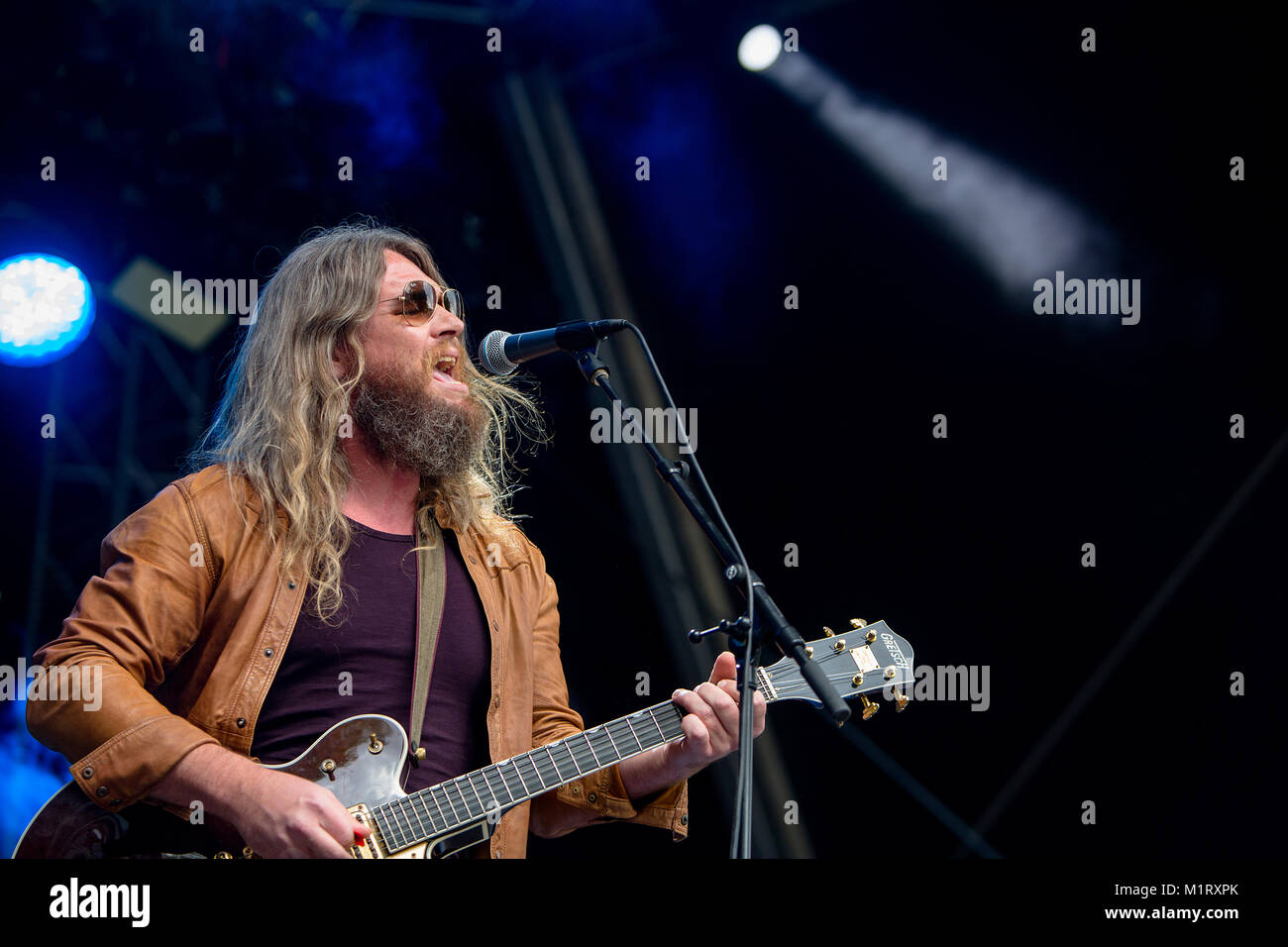 The American singer, songwriter and musician Israel Nash performs a ...