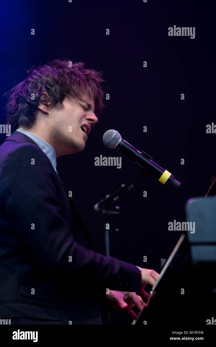 The English singer, songwriter and musician Jamie Cullum performs a ...