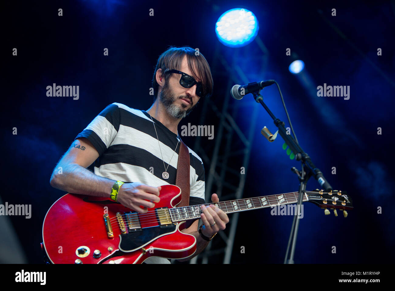 The American singer, songwriter and musician Israel Nash performs a ...