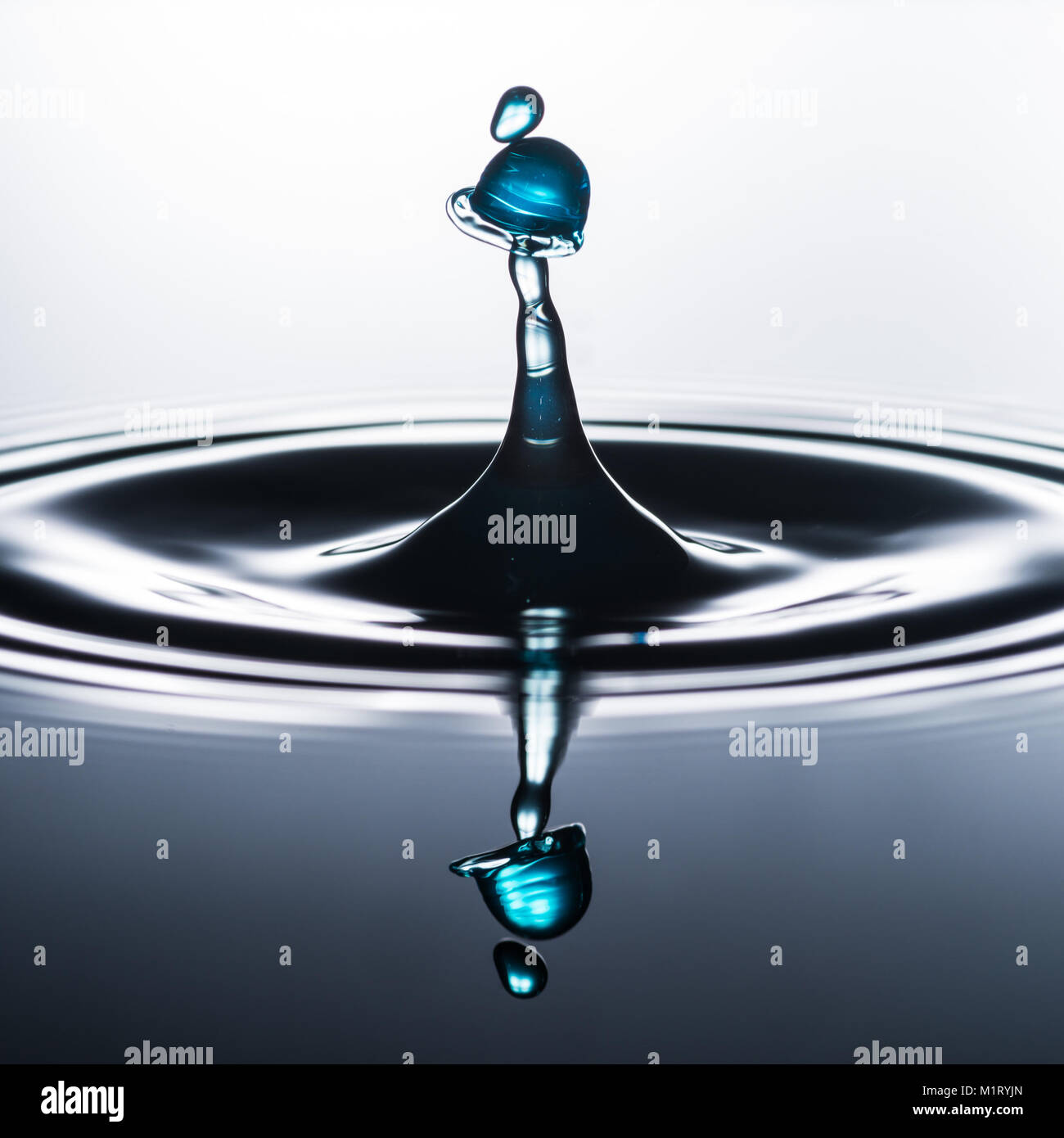 An abstract macro shot of a water drop collision Stock Photo - Alamy
