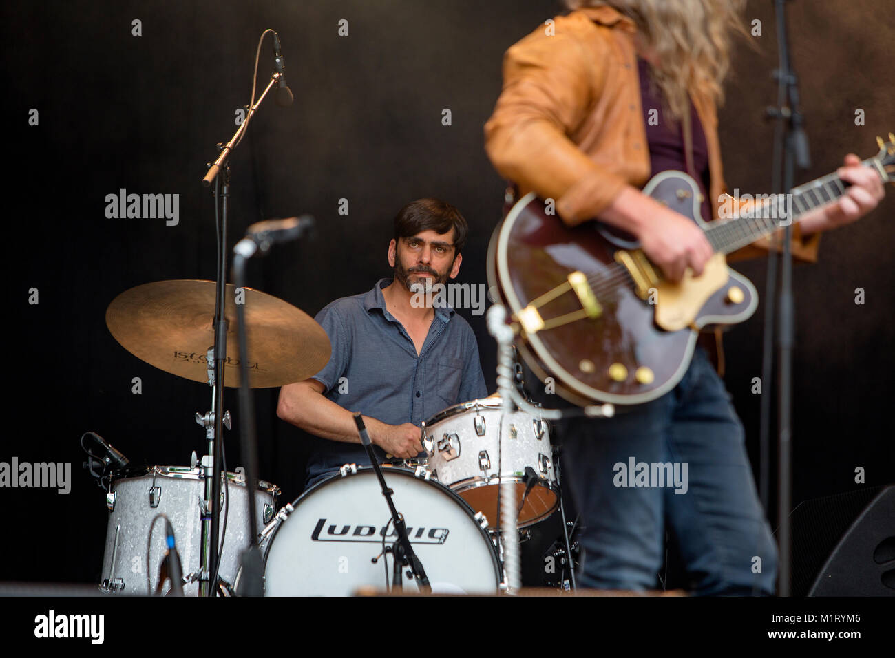 The American singer, songwriter and musician Israel Nash performs a ...