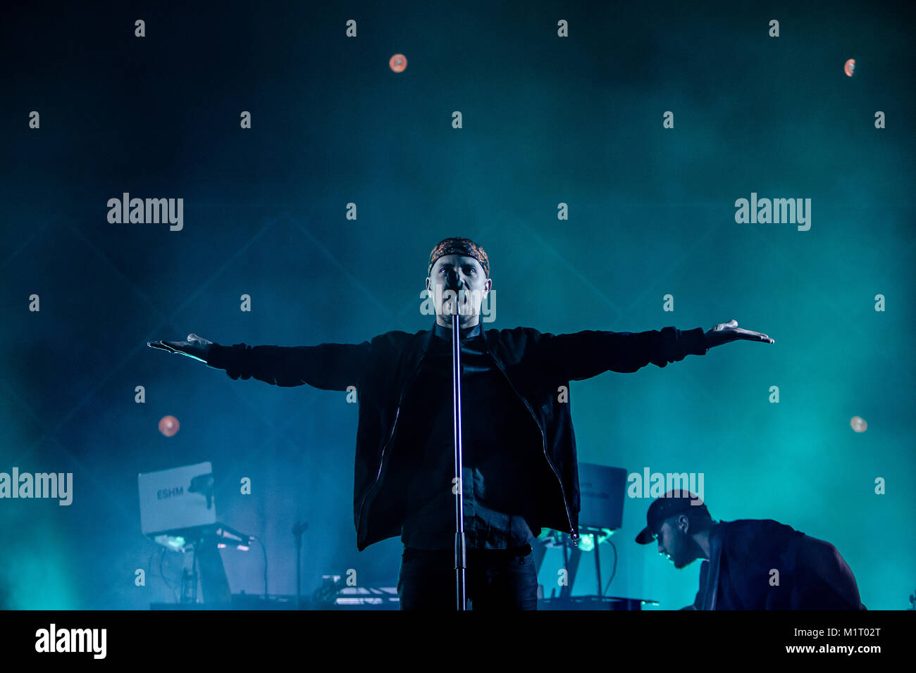 The Norwegian rap group Karpe Diem performs a live concert at the ...