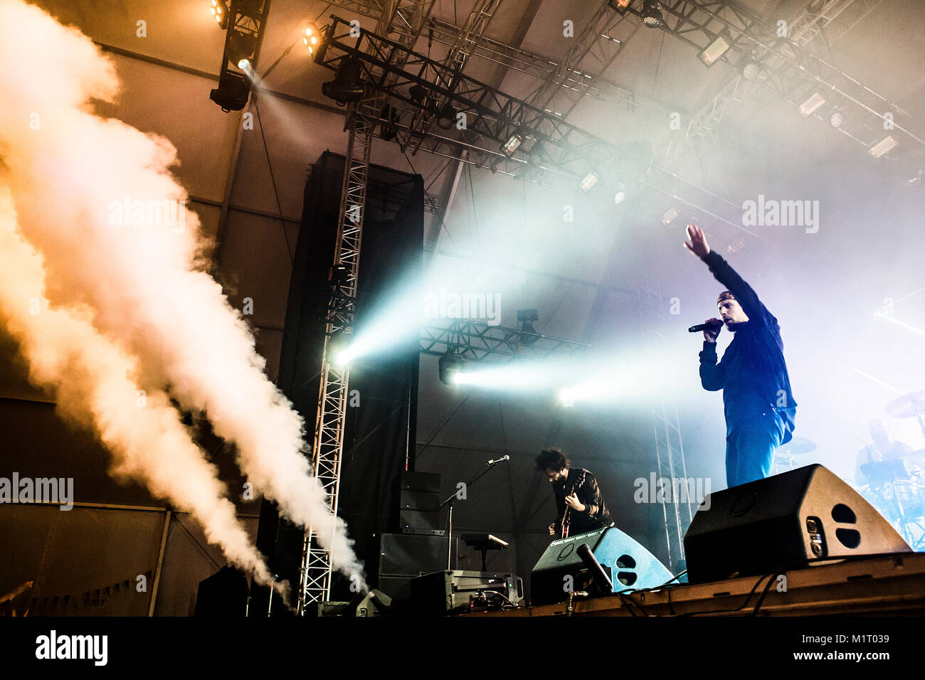 The Norwegian rap group Karpe Diem performs a live concert at the ...