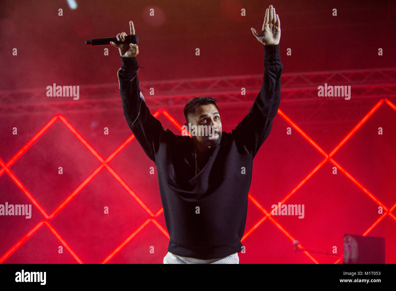 Norway, Bergen – June 16, 2017. The Norwegian rap duo Karpe Diem ...
