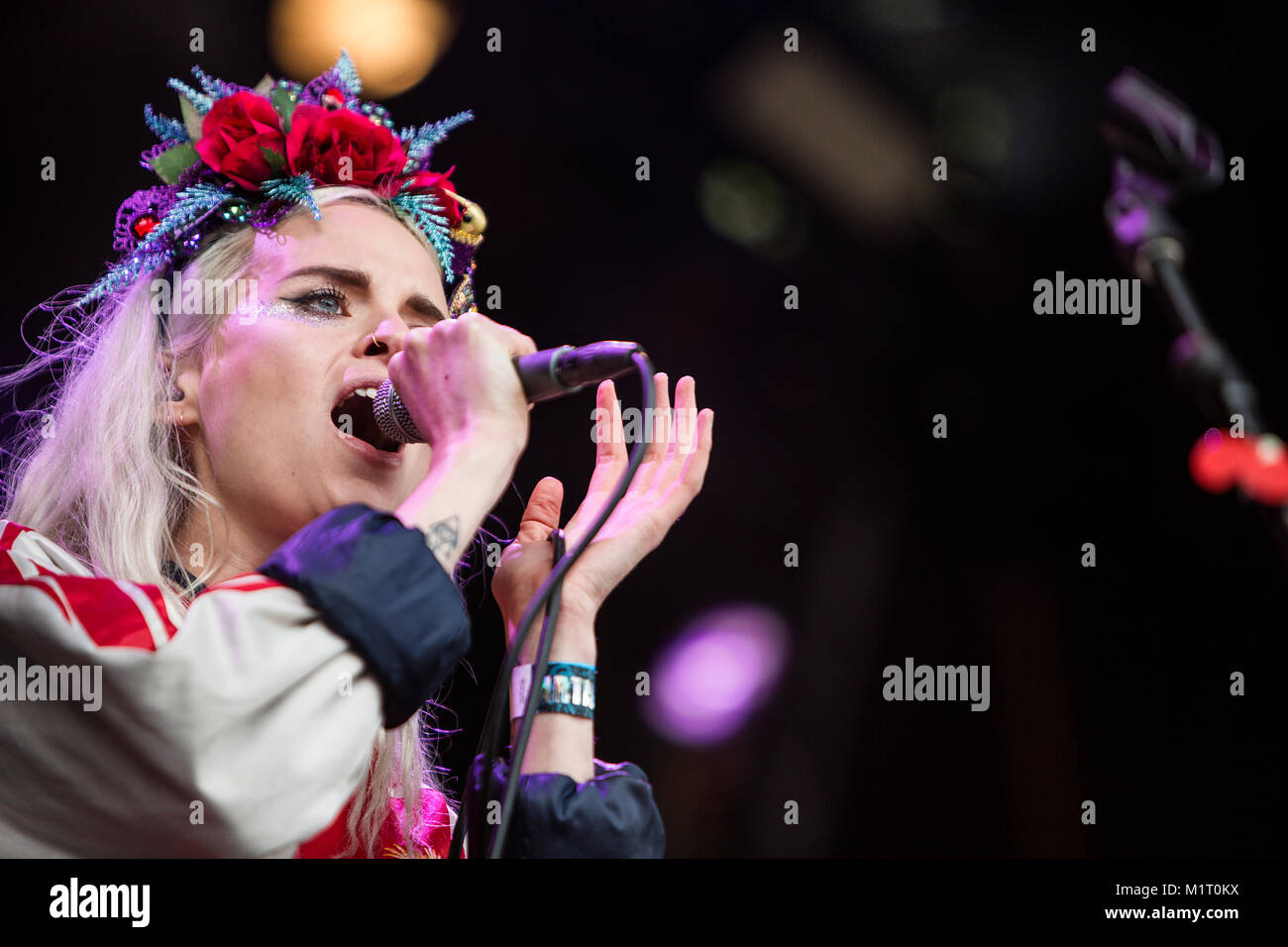 The English singer, songwriter and musician Kyla La Grange performs a ...