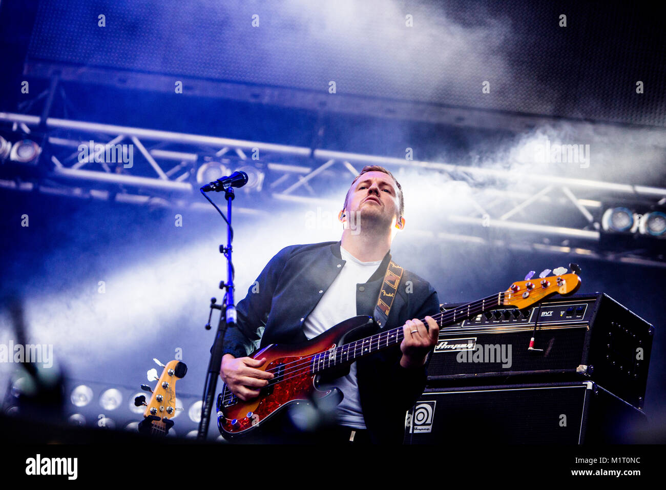 The English singer, musician and songwriter Labrinth performs a live ...