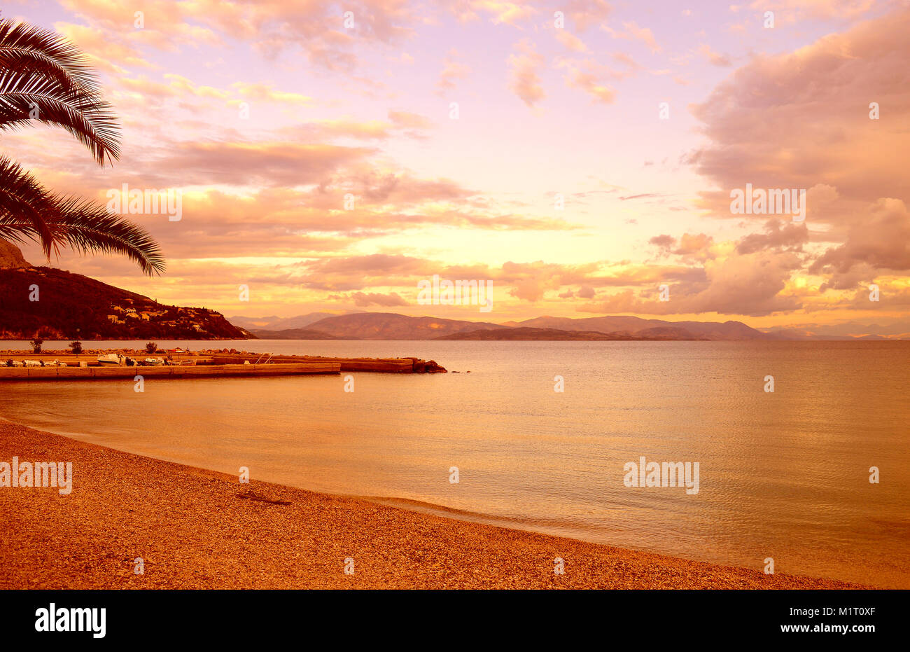 Ipsos Beach in Corfu a Greek island in the Ionian sea Stock Photo - Alamy