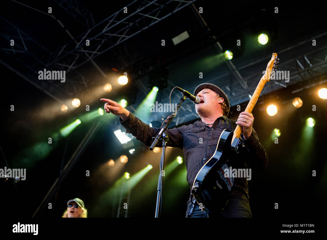 The English alternative rock band Levellers performs a live concert at ...
