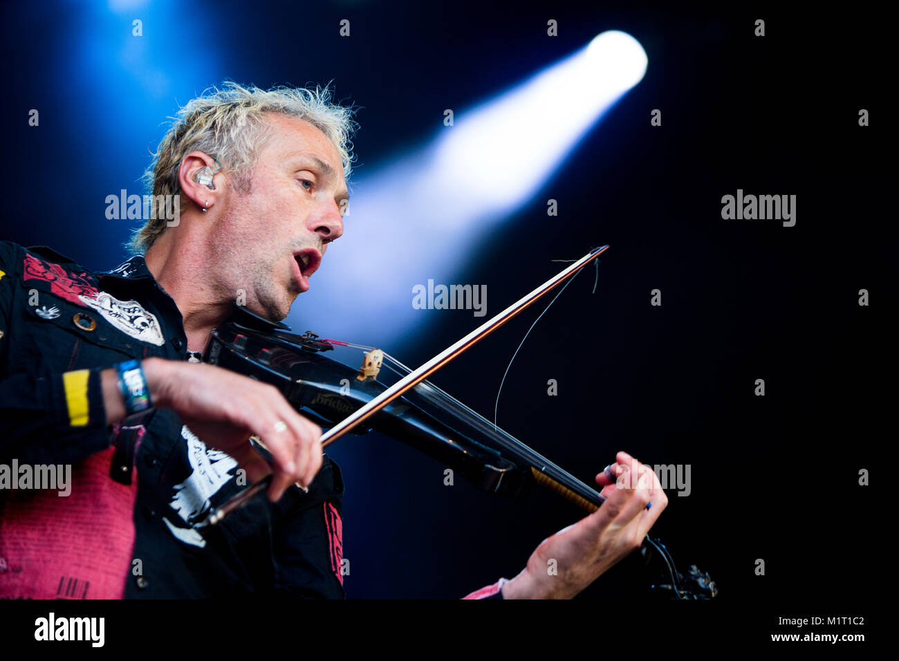 The English alternative rock band Levellers performs a live concert at ...