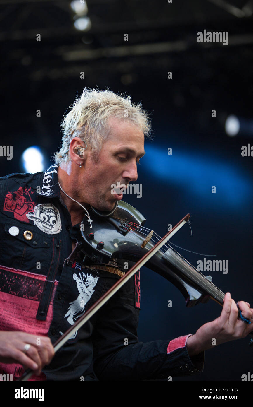 The English alternative rock band Levellers performs a live concert at ...