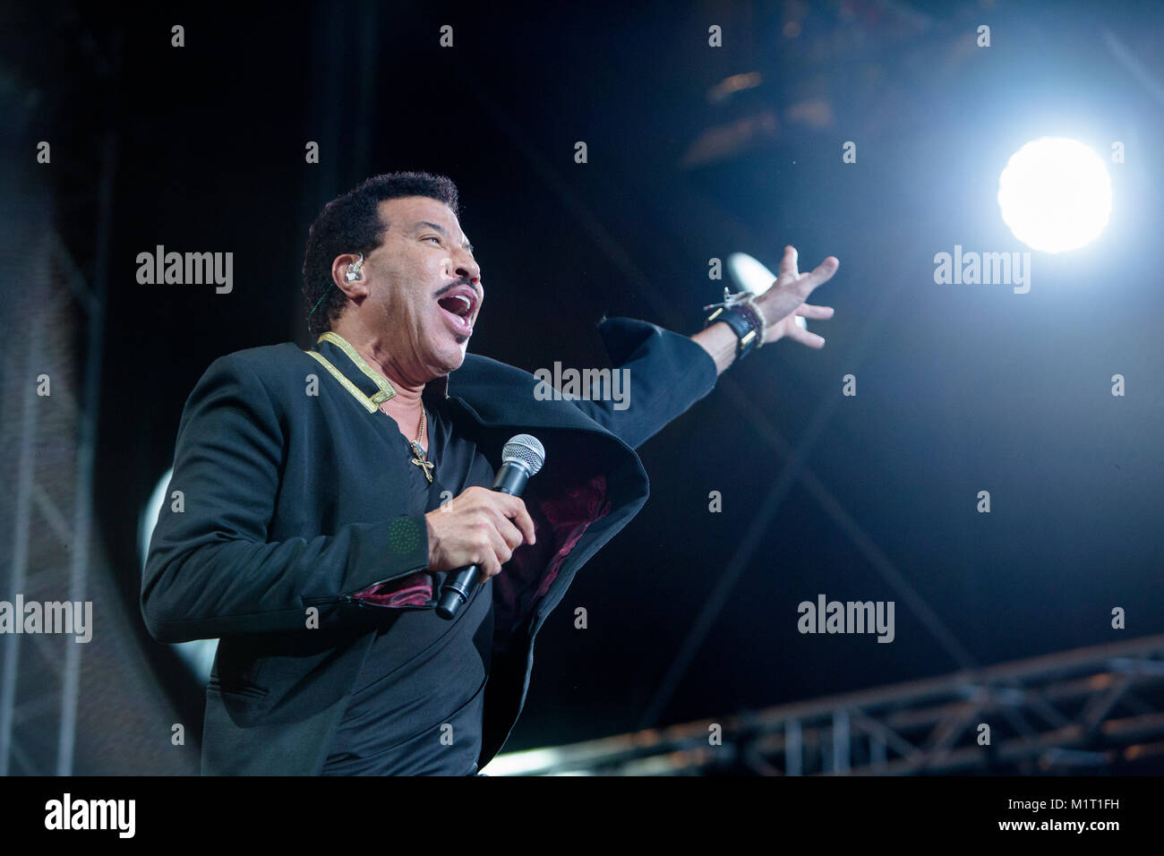 The American singer, songwriter and musician Lionel Richie performs a ...