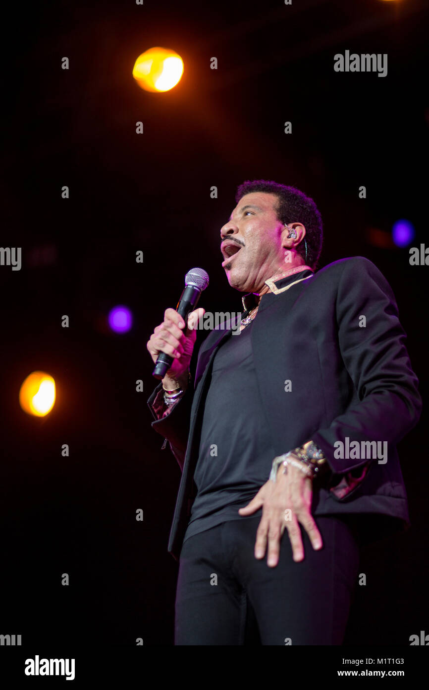 The American singer, songwriter and musician Lionel Richie performs a ...