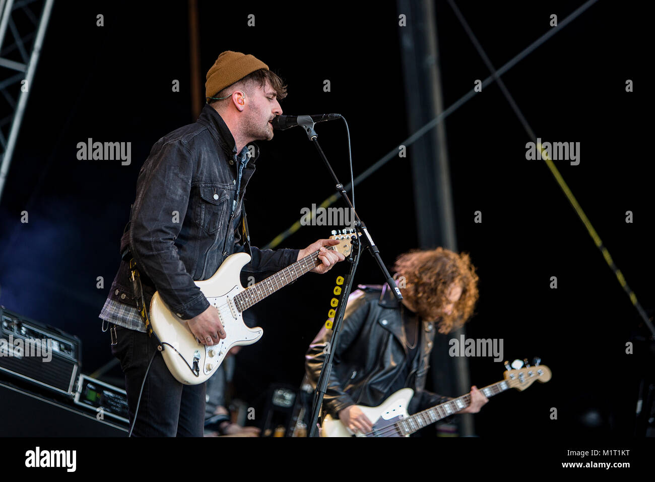 The English rock band Lower Than Atlantis performs a live concert at ...