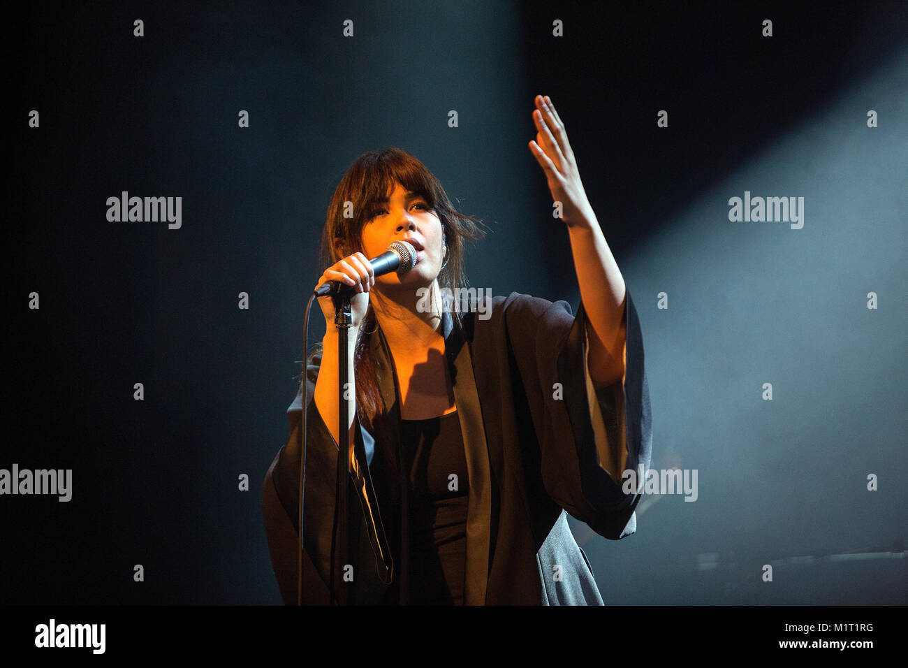 The Norwegian singer, songwriter and musician Maria Mena performs a ...