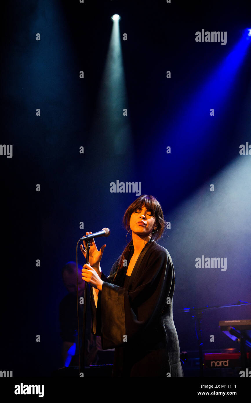 The Norwegian singer, songwriter and musician Maria Mena performs a ...