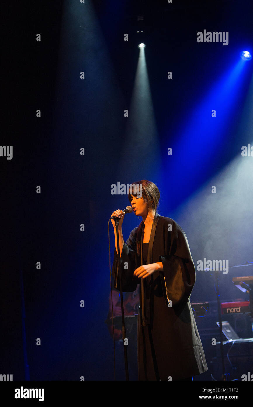 The Norwegian singer, songwriter and musician Maria Mena performs a ...