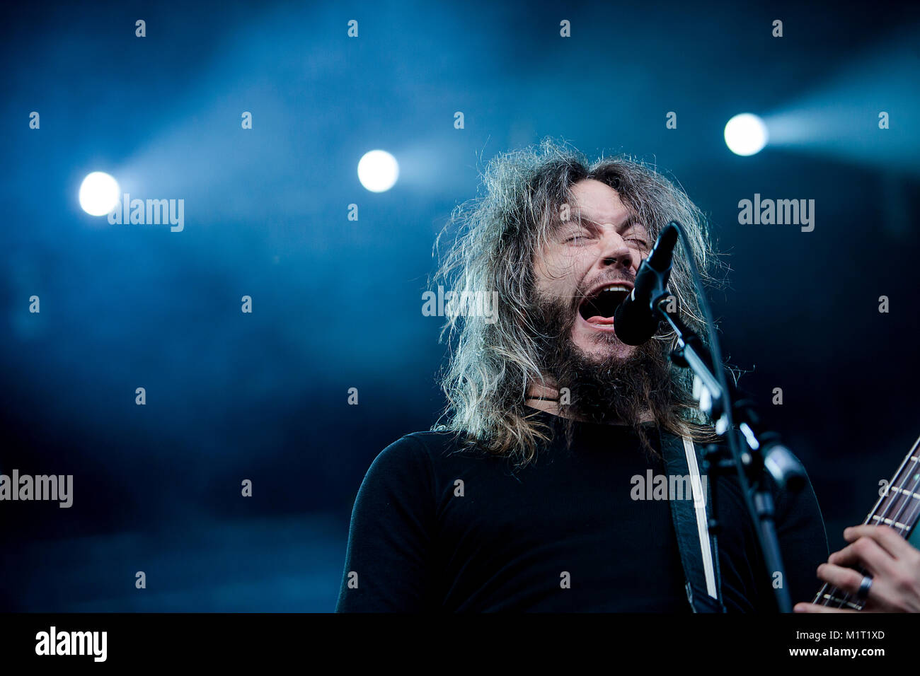 Mastodon, the American metal band, performs a live concert at Bergenhus ...