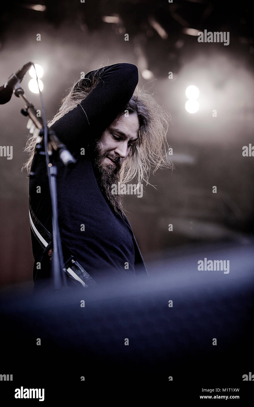 Mastodon, the American metal band, performs a live concert at Bergenhus ...