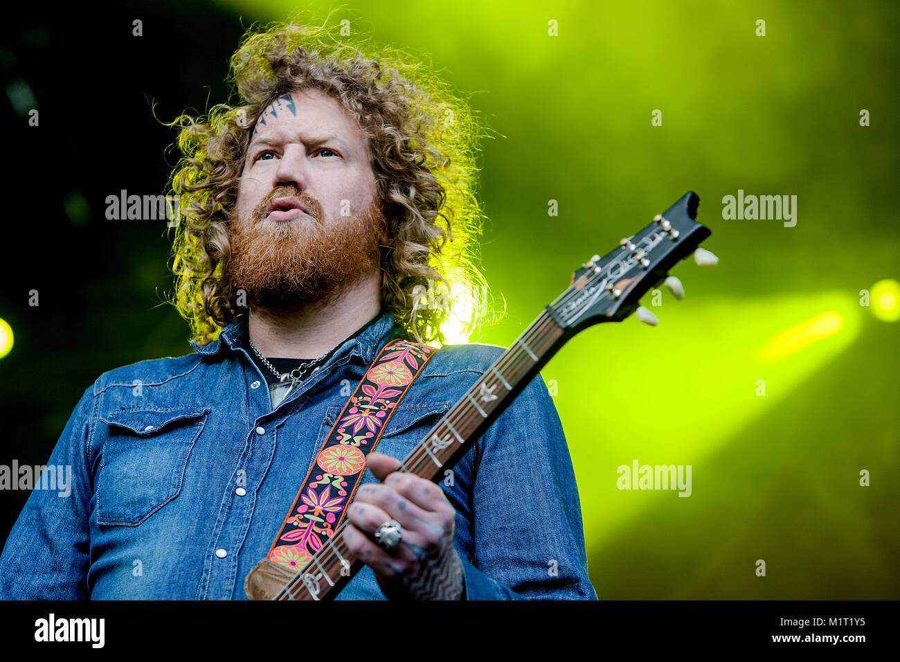 Mastodon, the American metal band, performs a live concert at Bergenhus ...