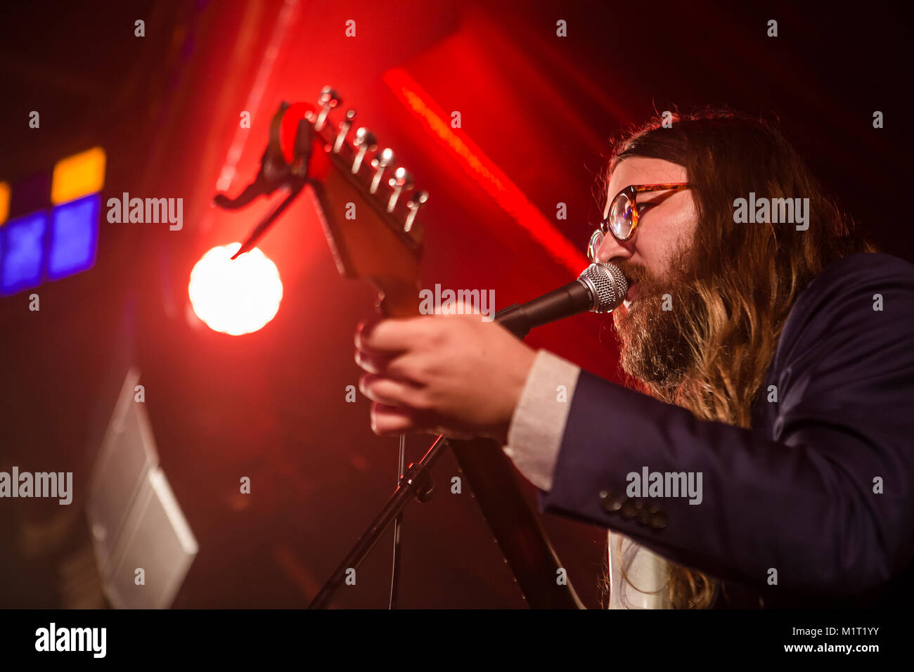 The American singer, songwriter and musician Matthew E. White performs ...