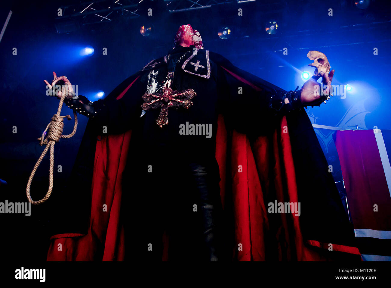 The Norwegian black metal band Mayhem performs a live concert at the ...