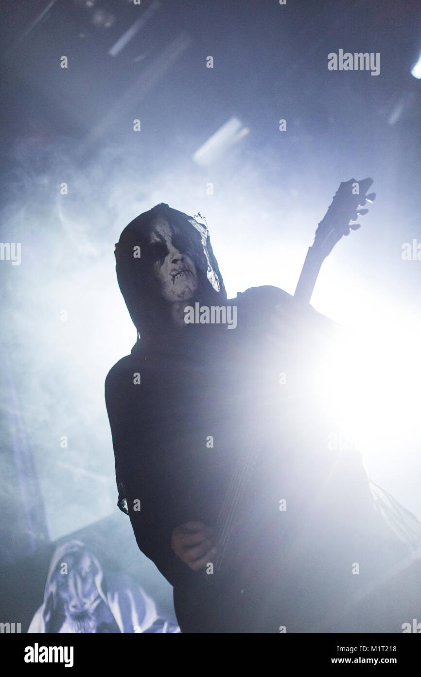 Norway, Bergen - August 26, 2017. The Norwegian black metal band Mayhem ...