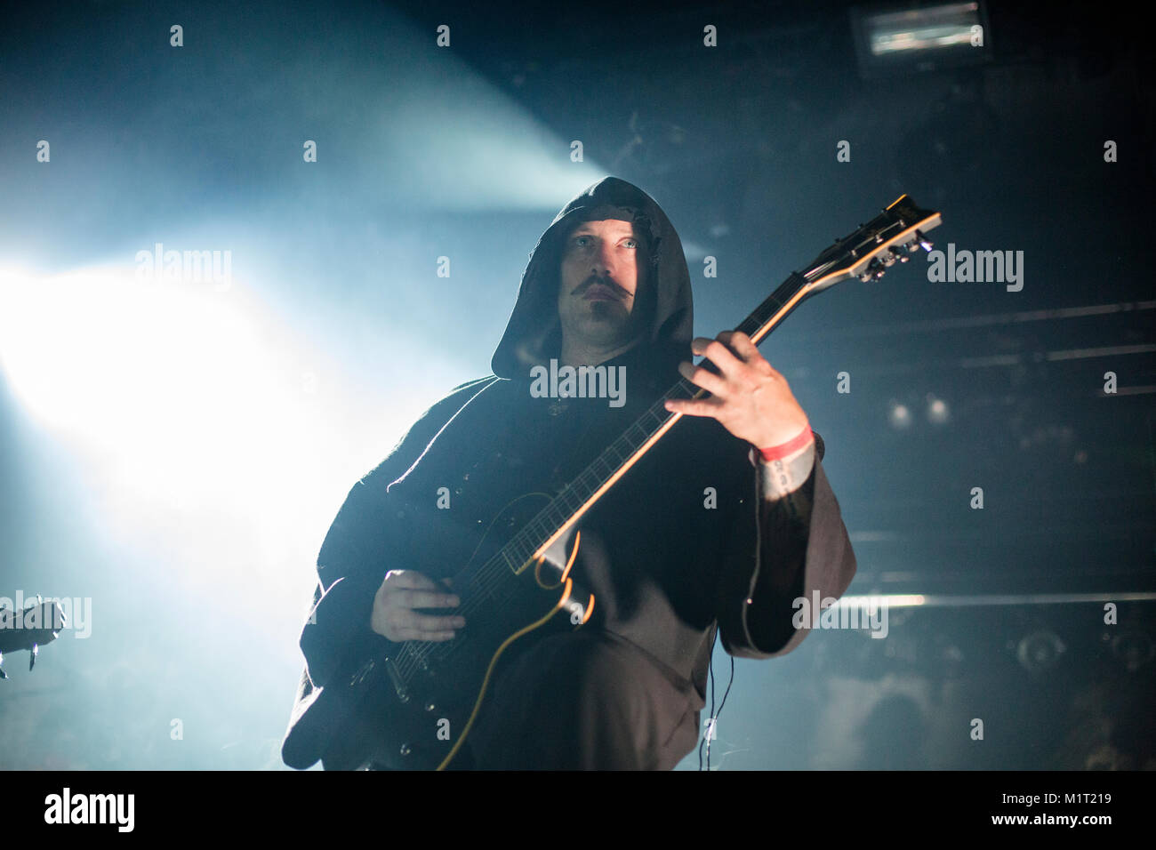 Norway, Bergen - August 26, 2017. The Norwegian black metal band Mayhem ...