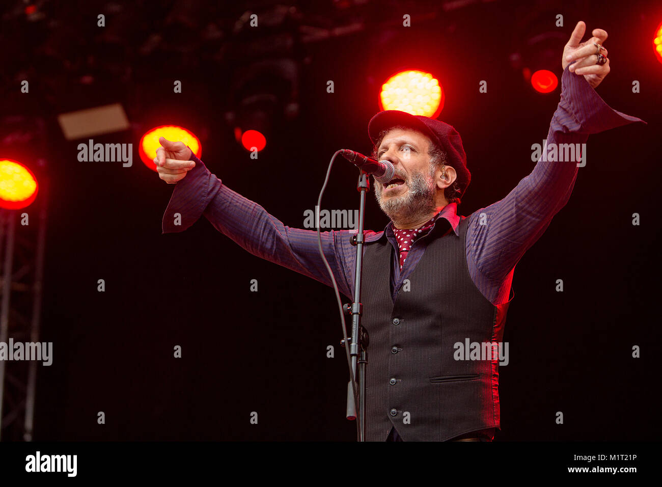 The American alternative rock band Mercury Rev performs a live concert ...