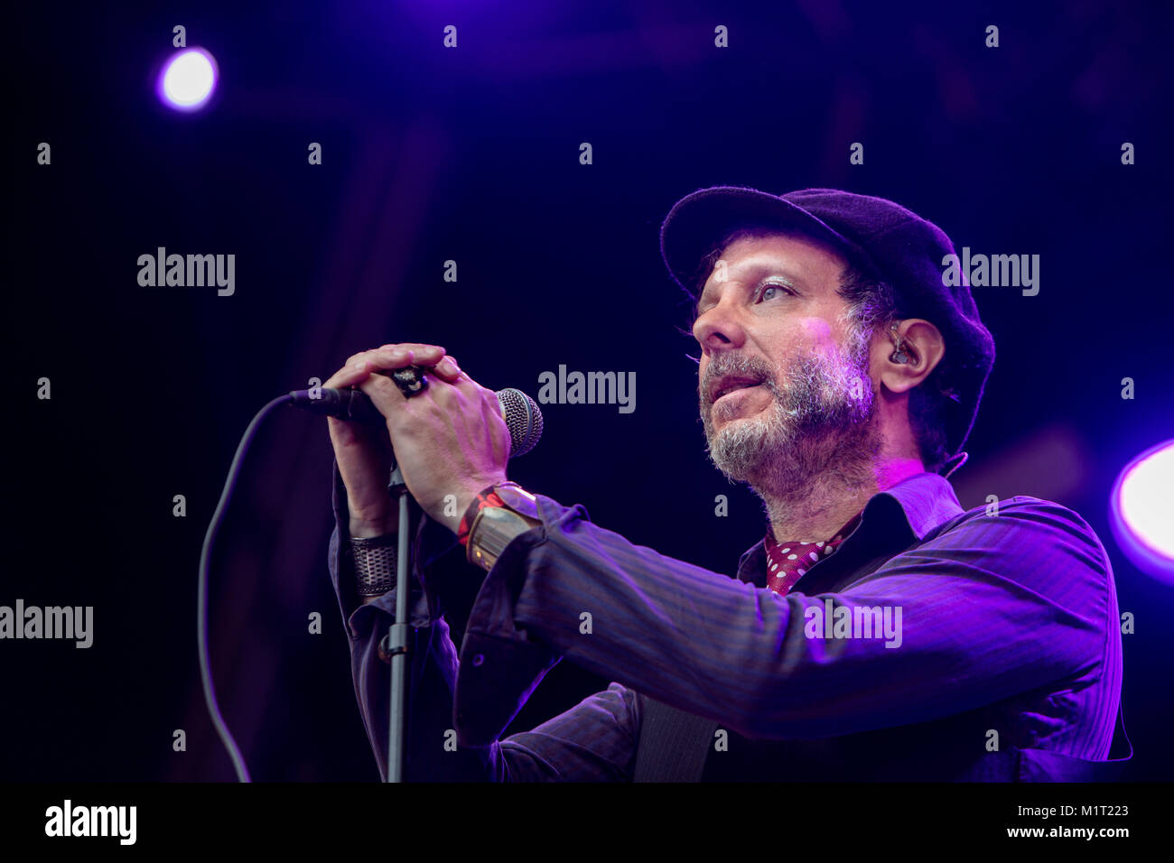 The American alternative rock band Mercury Rev performs a live concert ...