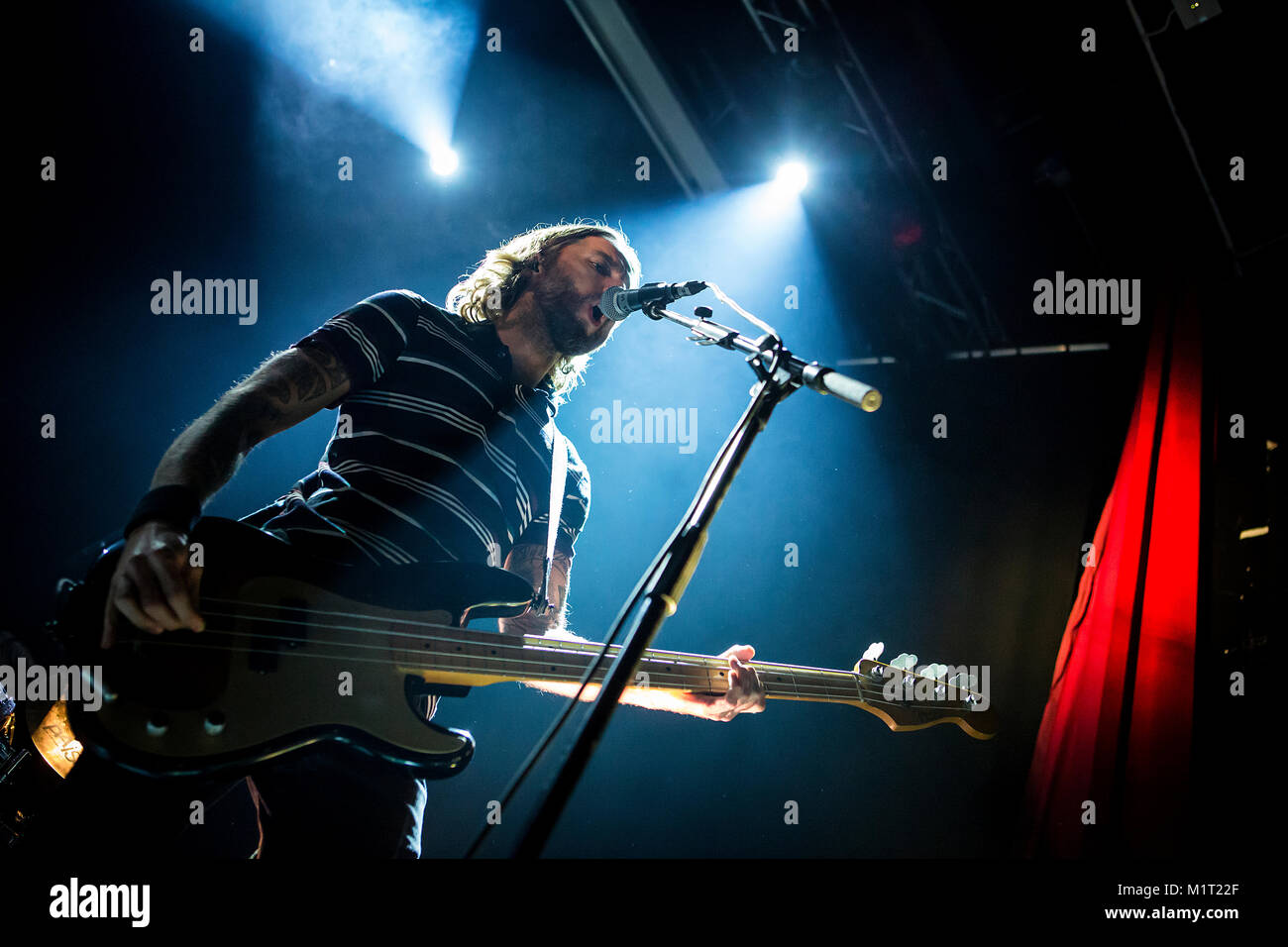 The Danish rock band Mew performs a live concert at Ole Bull Scene in ...