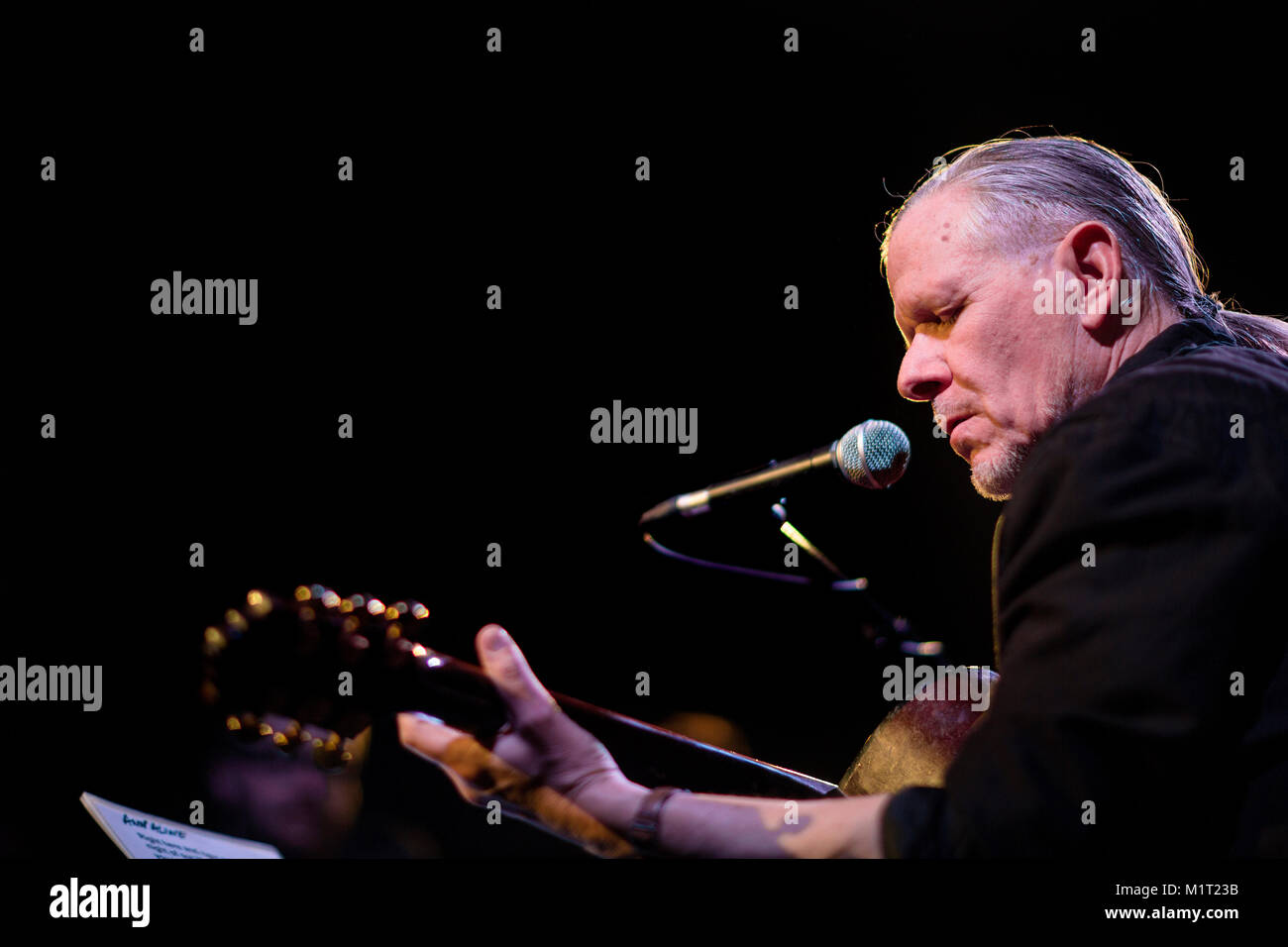 The American singer, songwriter and musician Michael Gira performs a ...