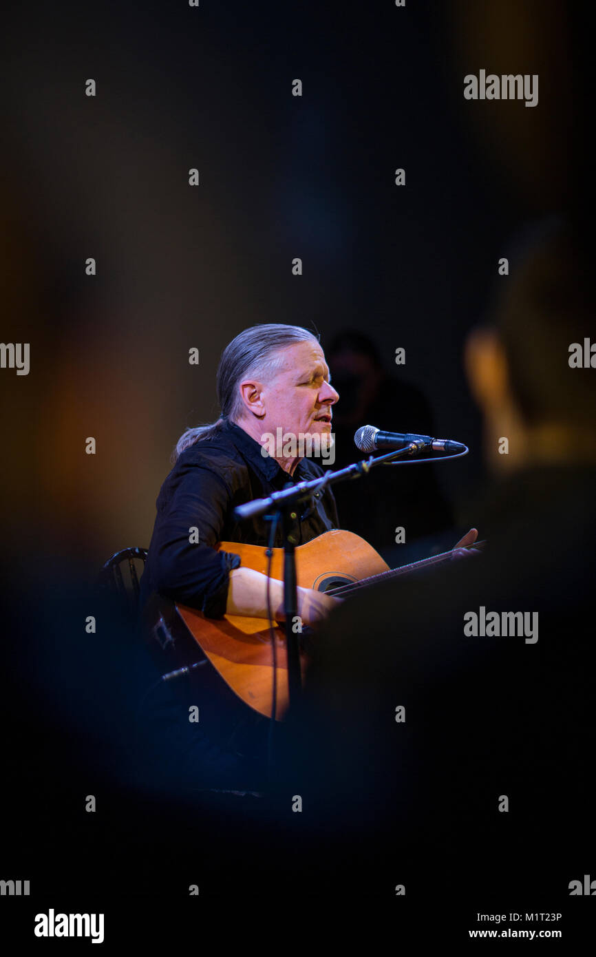 The American singer, songwriter and musician Michael Gira performs a ...