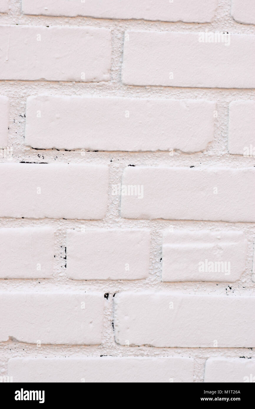 White brick closeup abstract texture background Stock Photo - Alamy