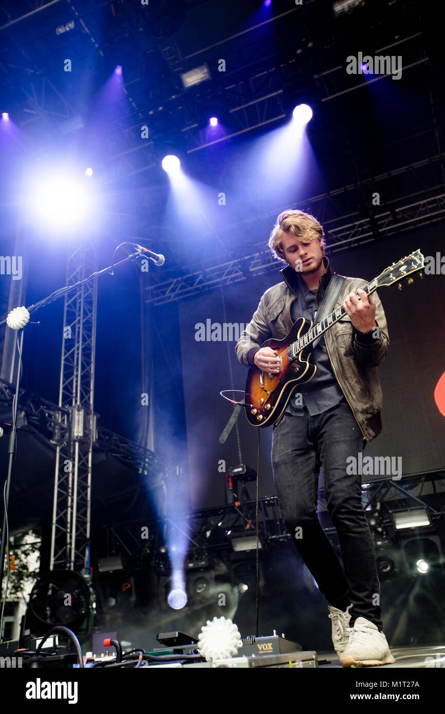 The German folktronica duo Milky Chance performs a live concert at the ...