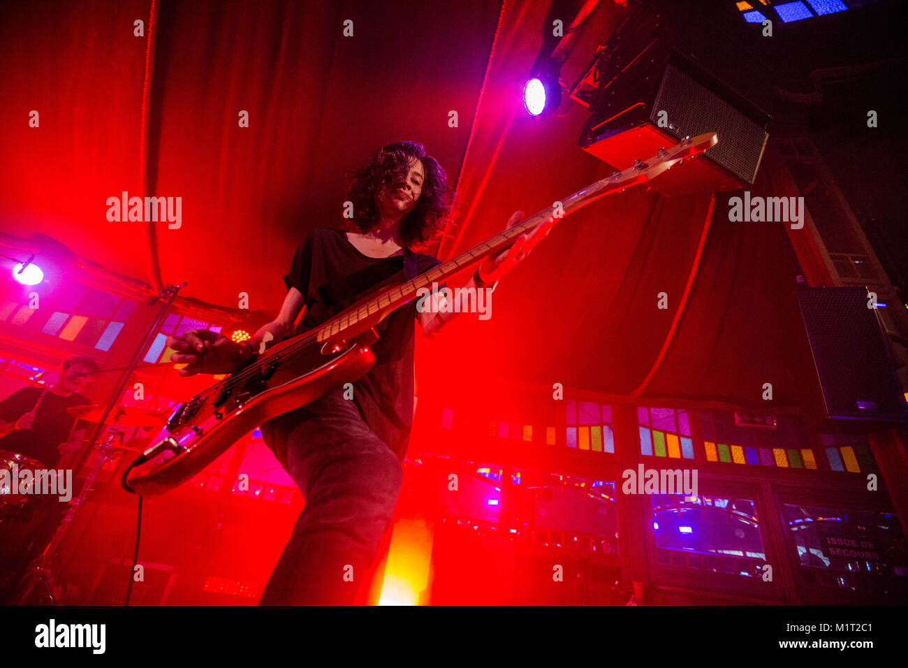 The Scottish pop band Model Aeroplanes performs a live concert at the ...