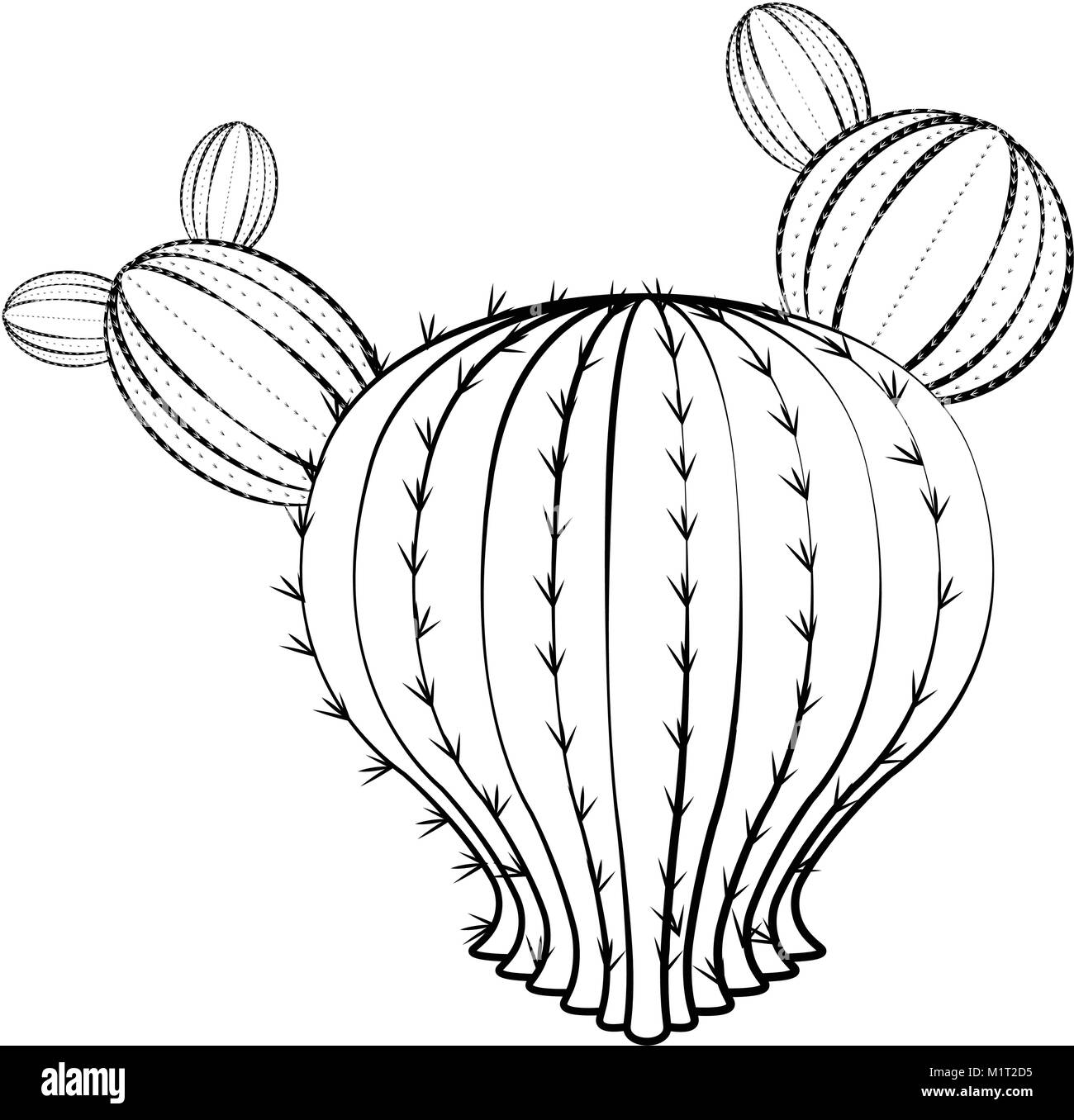 Sketch of a cactus Stock Vector Image & Art - Alamy