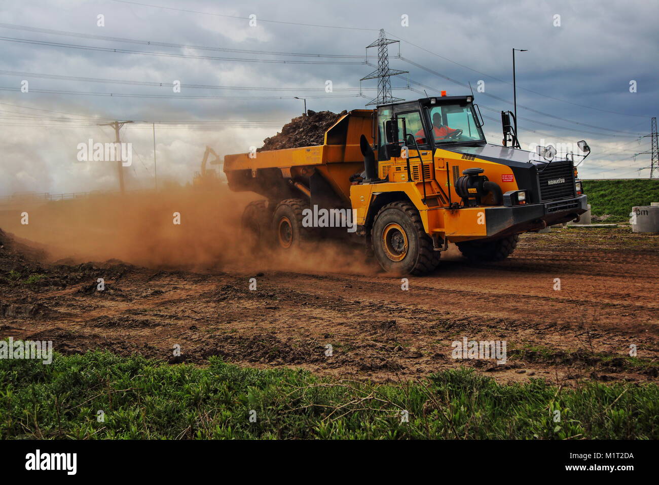 Rear Tipping Dump Truck Stock Photo - Alamy
