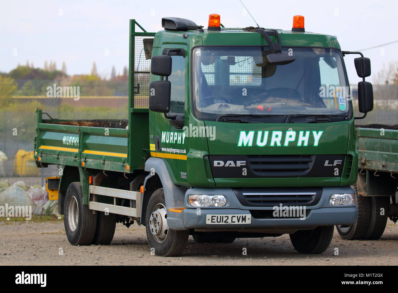 A Murphy construction company vehicle parked at Elland Road Football Ground Stock Photo - Alamy