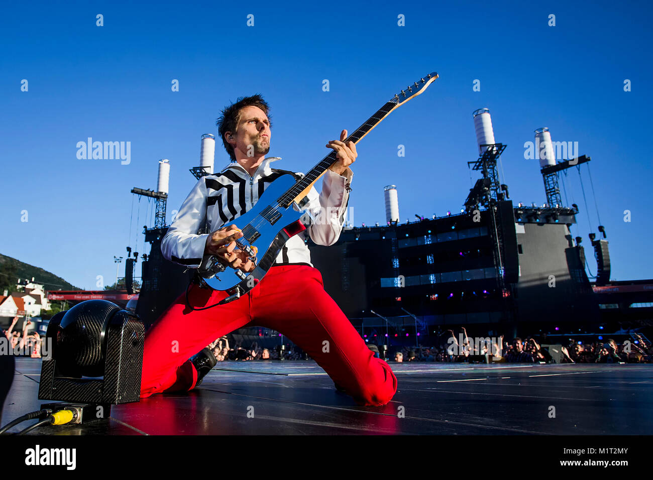 The English rock band Muse performs a live concert at Brann Stadion ...