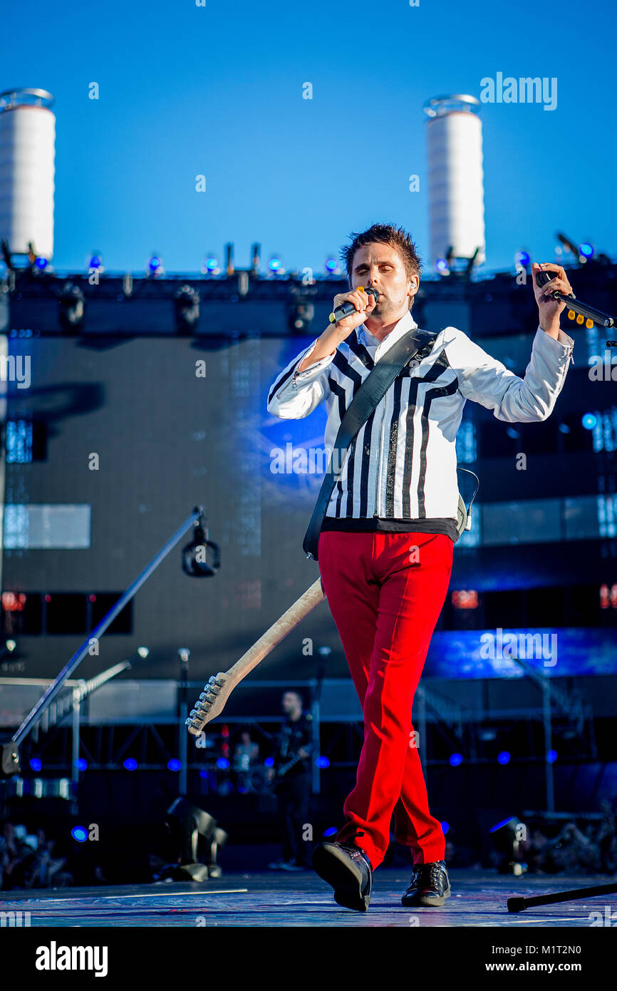 The English rock band Muse performs a live concert at Brann Stadion ...