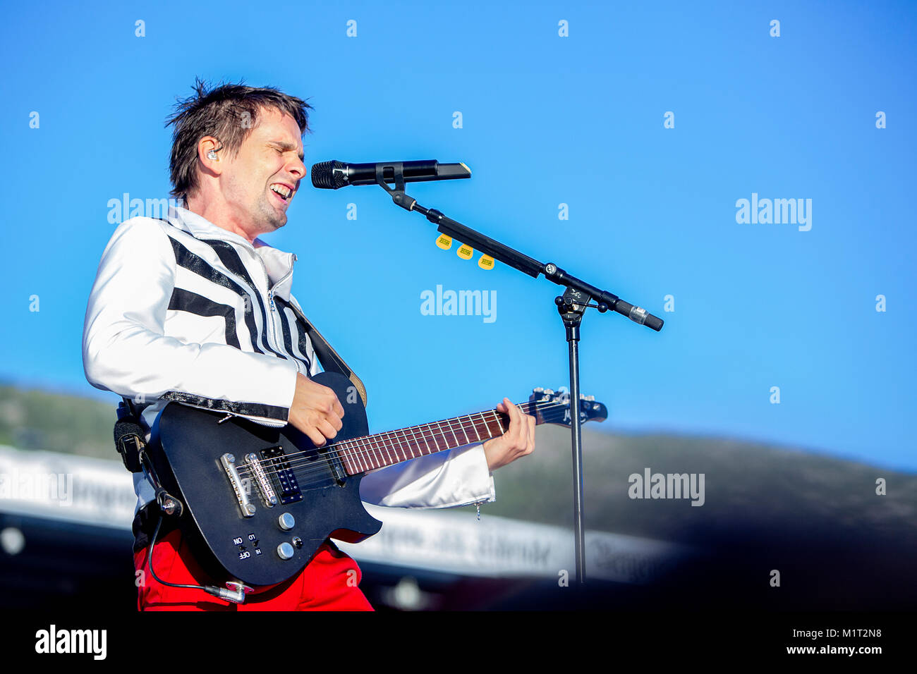 The English rock band Muse performs a live concert at Brann Stadion ...