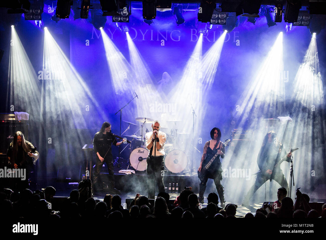 The English doom metal band My Dying Bride performs a live concert at ...