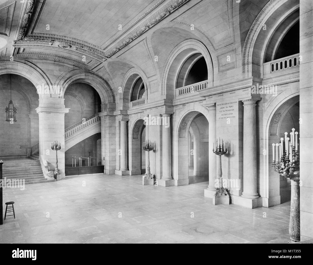Main Entrance Hall, New York Public Library Main Branch, New York City ...