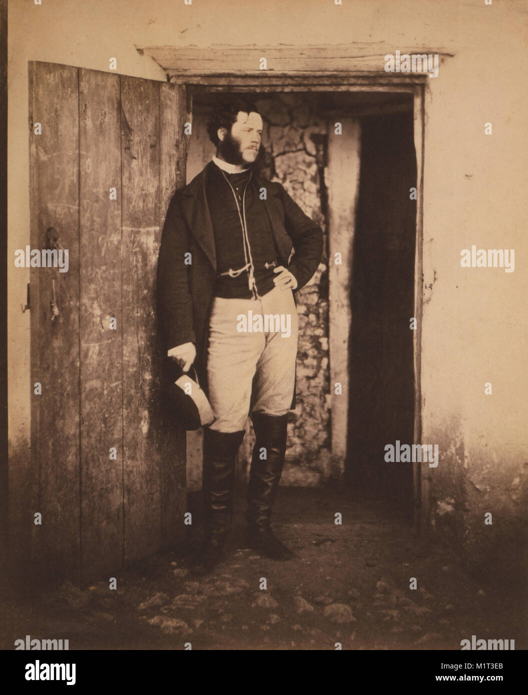 Mr. Angel, British Postmaster, Full-Length Portrait Standing in Doorway ...