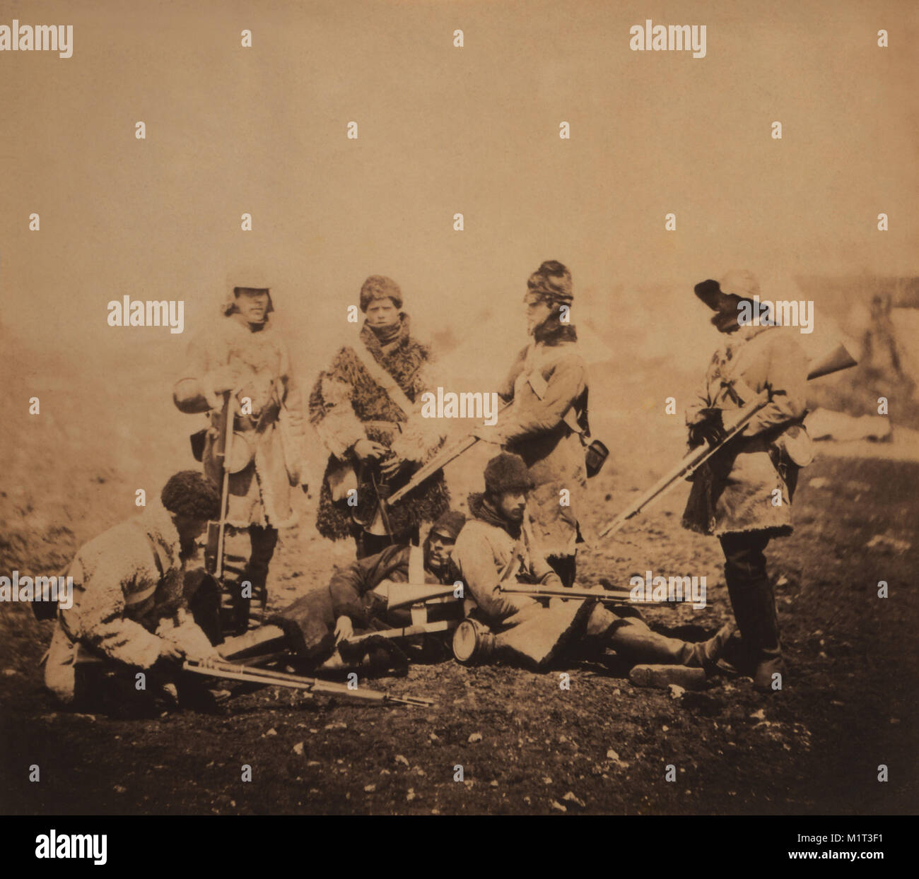 Group of British Soldiers from 68th Regiment, Durham Light Infantry ...